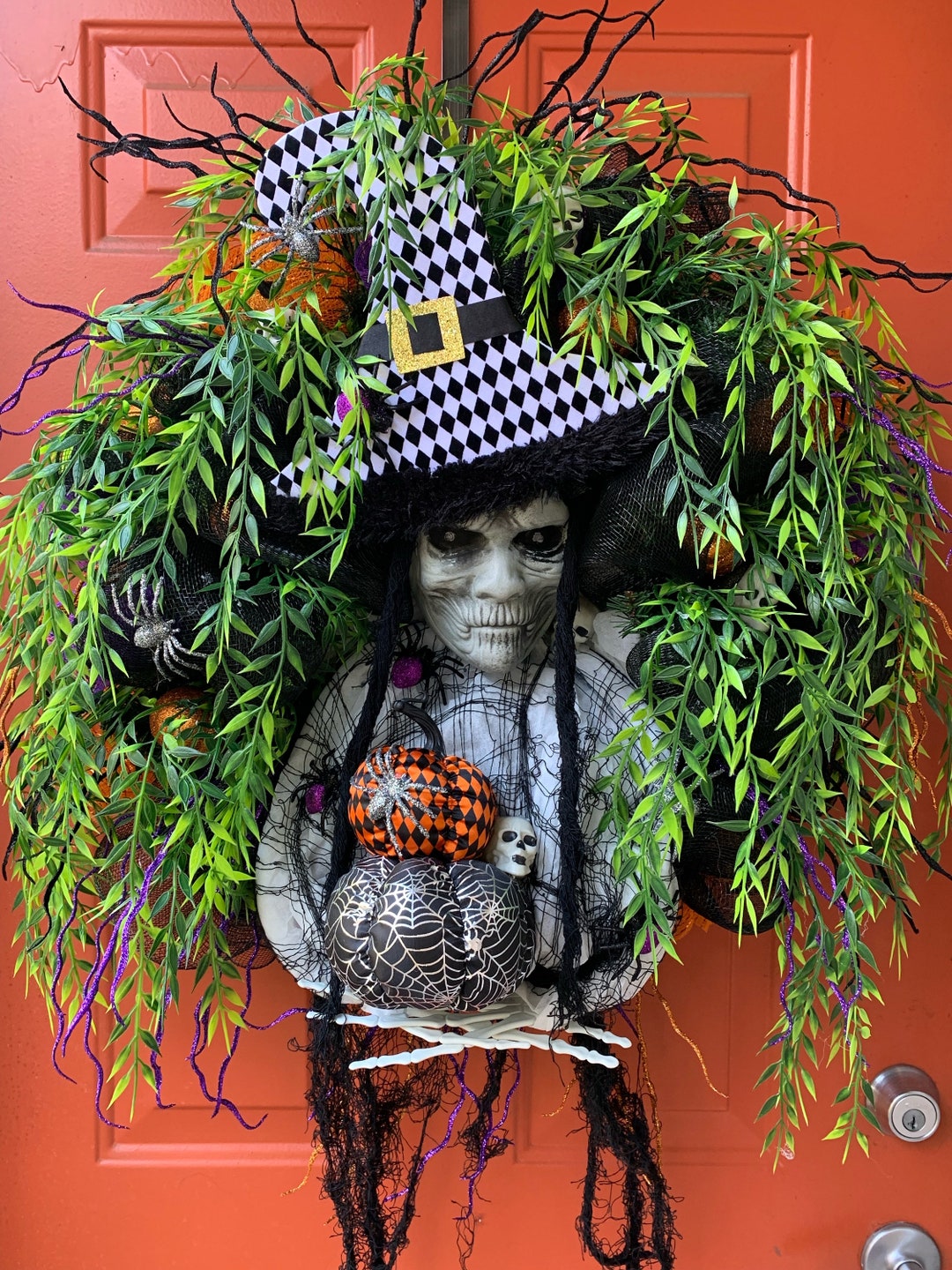 Spooky Evil Man Wreath, Creepy Wreath, Scary Wreath, Halloween Wreath ...