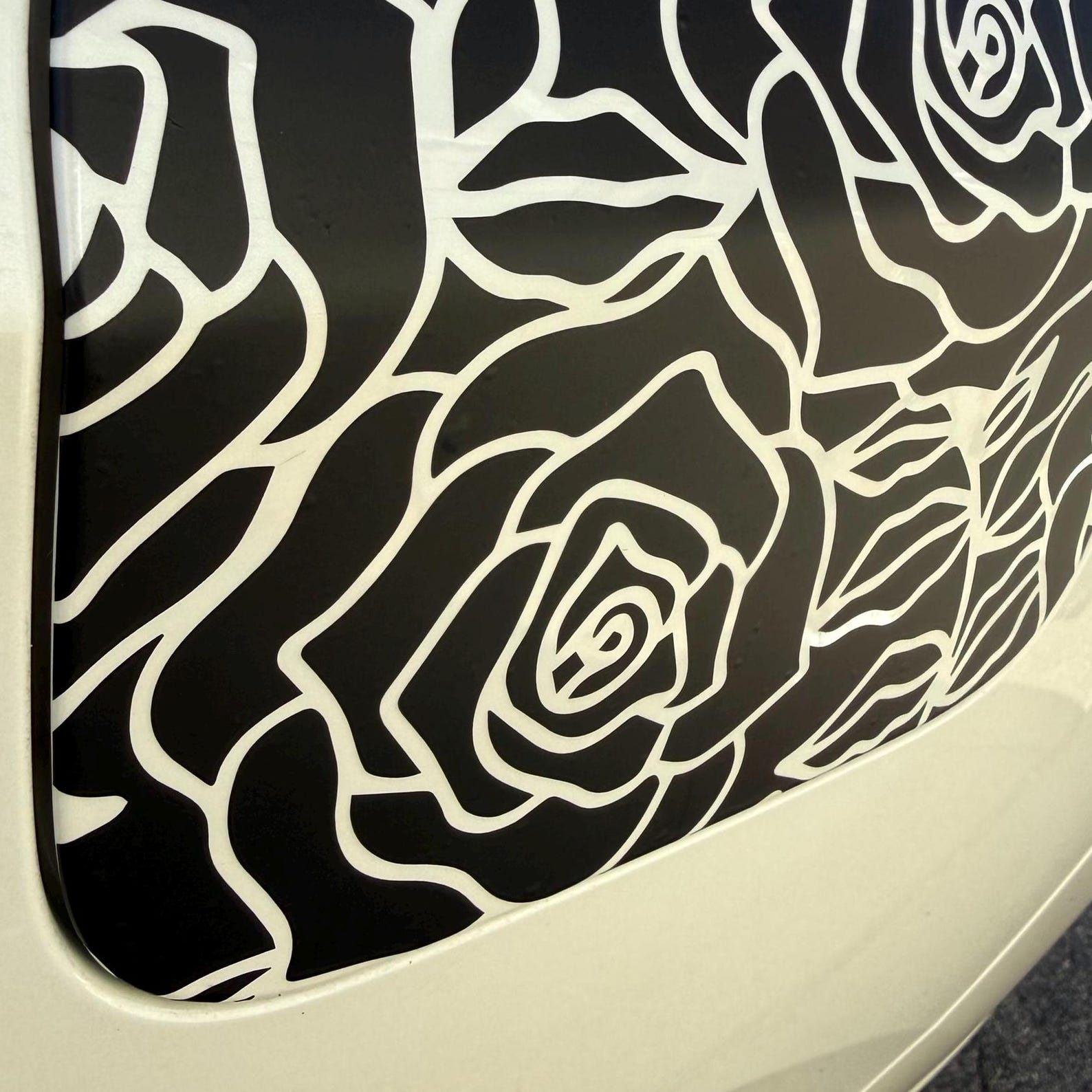 Roses Car Gas Cap Vinyl Decal, Floral Sticker, Gas Tank Door - Etsy