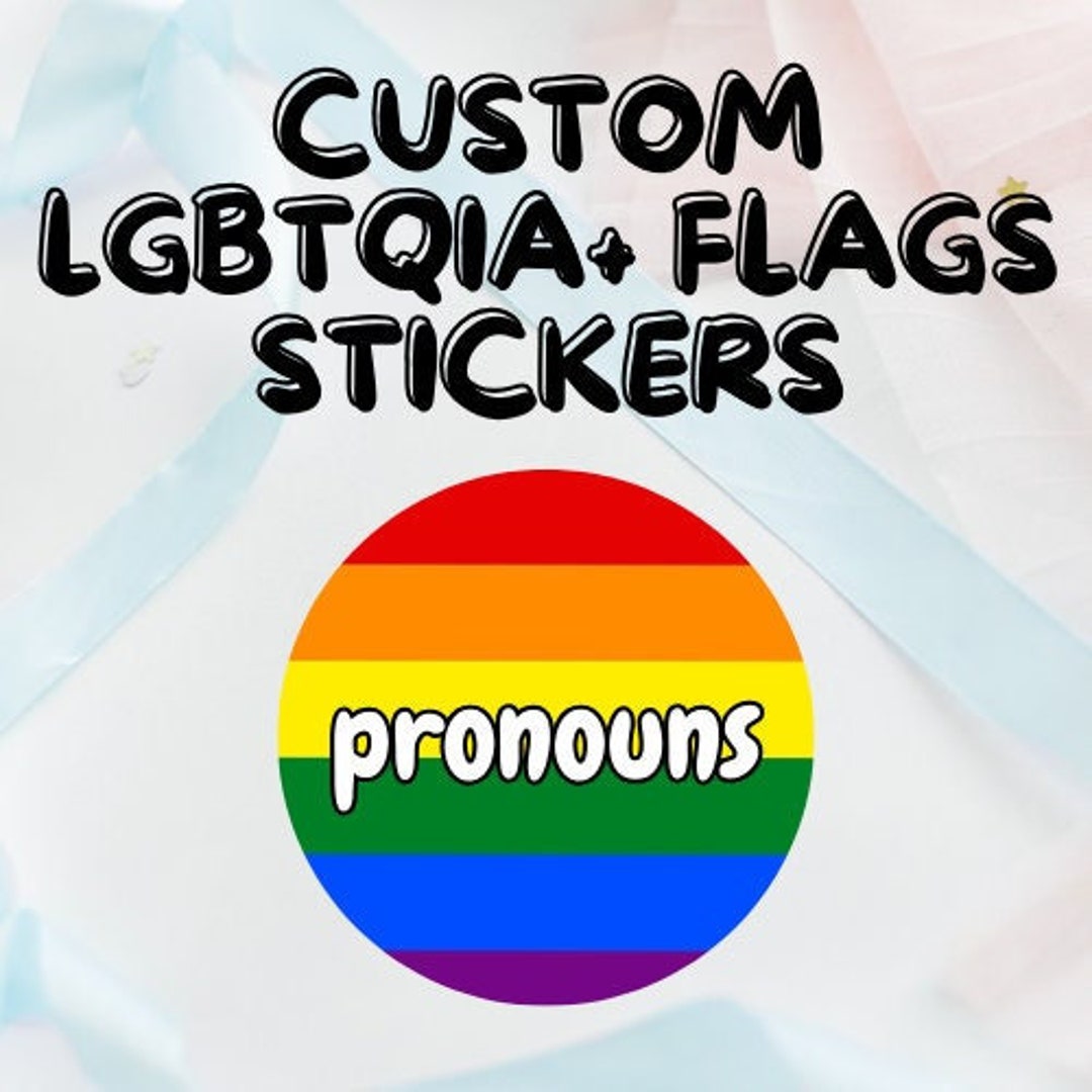 PRIDE Lgbtqia Flags and Pronouns Stickers - Etsy