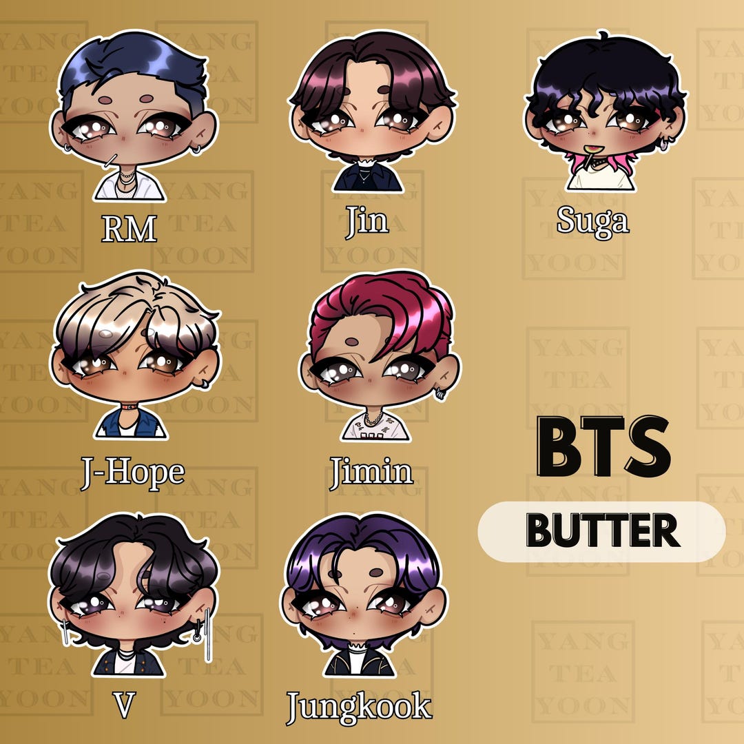 CHIBI DOLLS: KPOP Bts Butters Era [rm, Jin, Suga, Jhope, Jimin, V ...