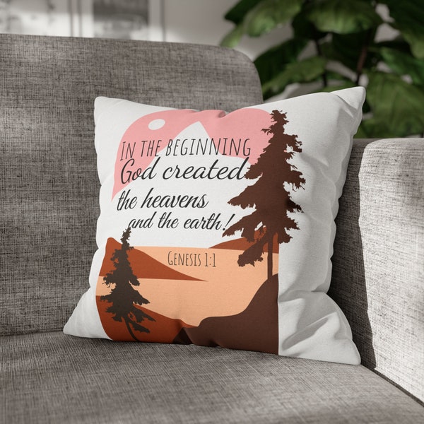 In the Beginning God Created the Heavens and the Earth - Etsy