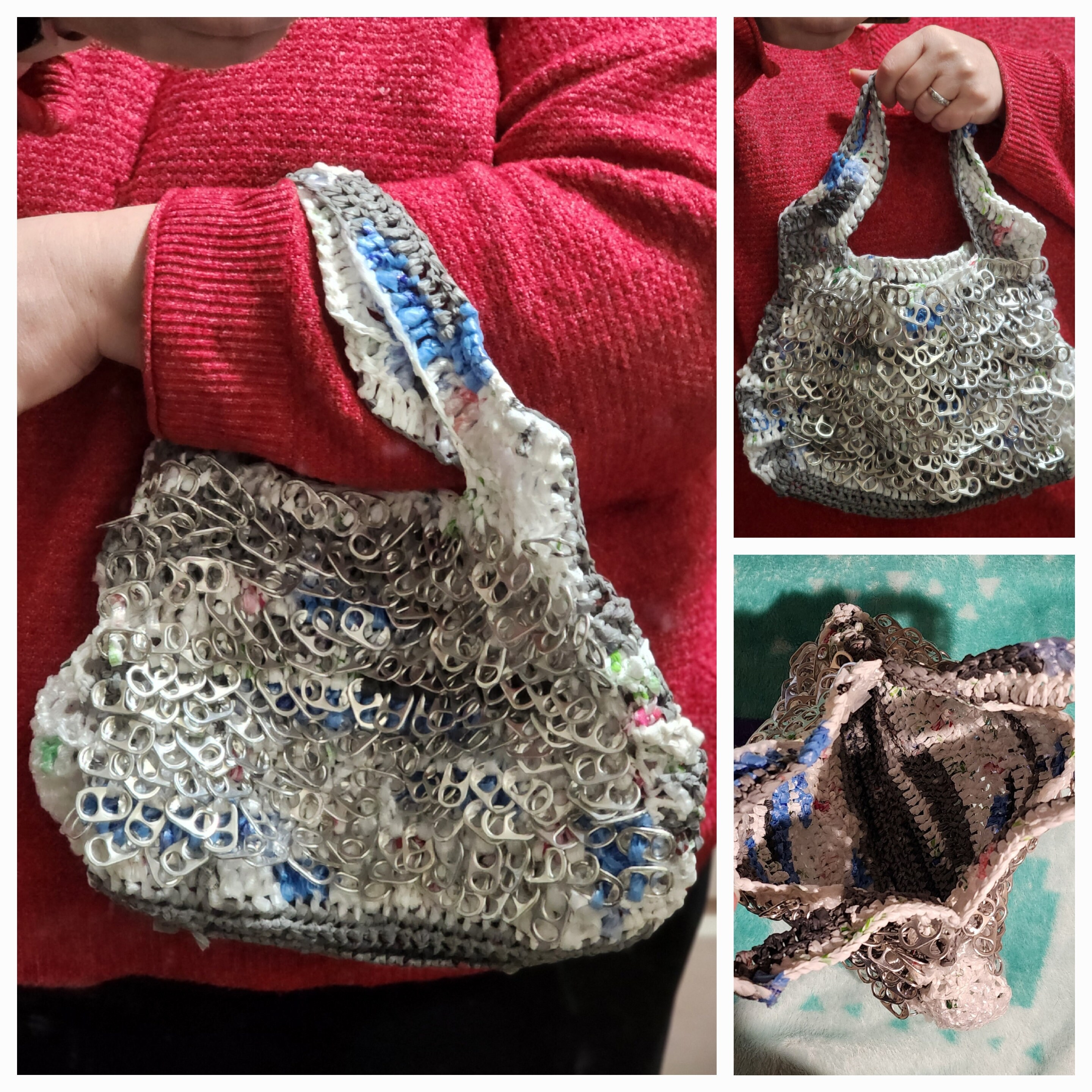 Plarn Pop Tops Handbag Crocheted - Etsy