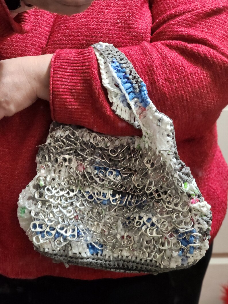 Plarn Pop Tops Handbag Crocheted - Etsy