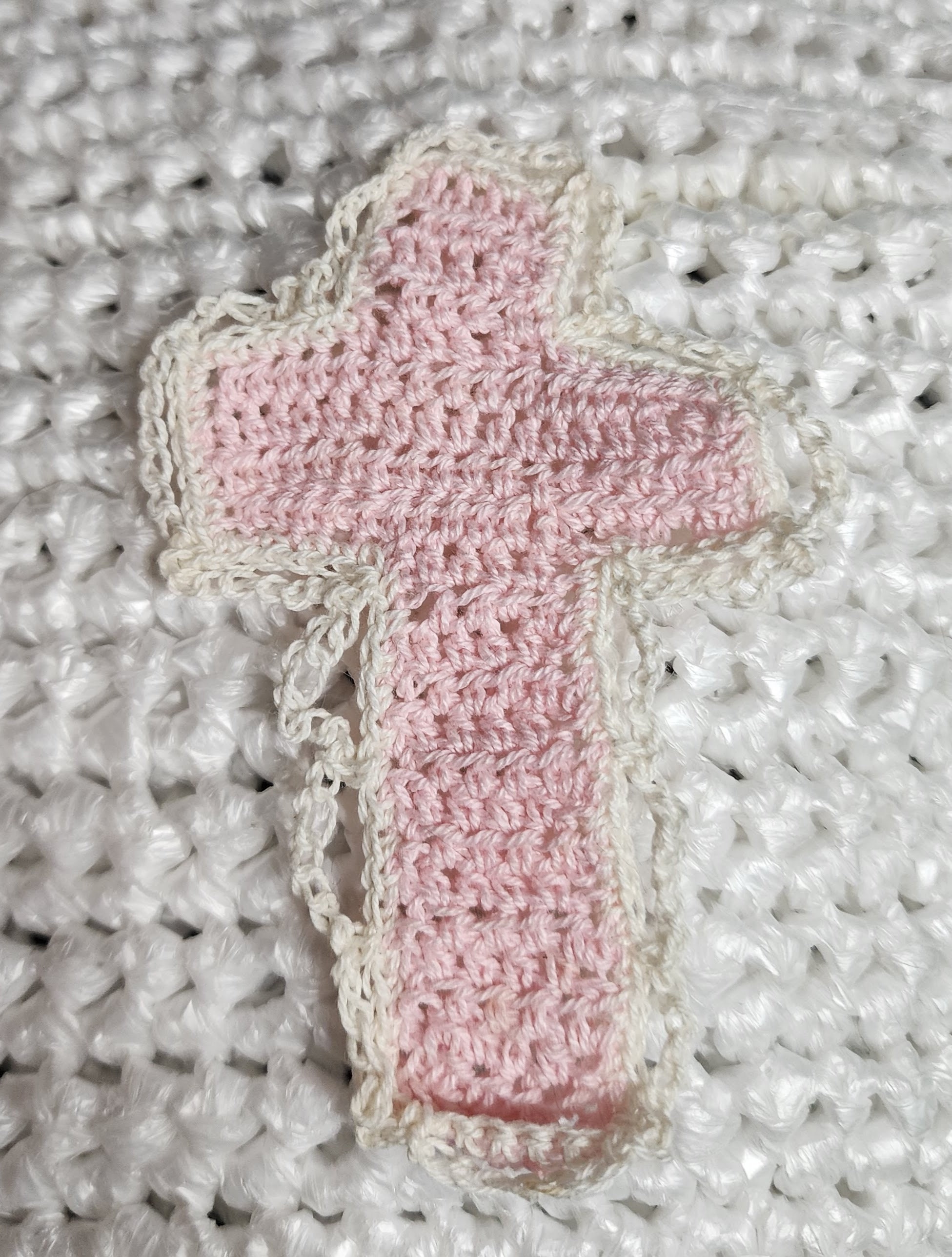 Cross Bookmark Pink - Etsy