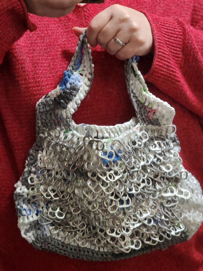 Plarn Pop Tops Handbag Crocheted - Etsy