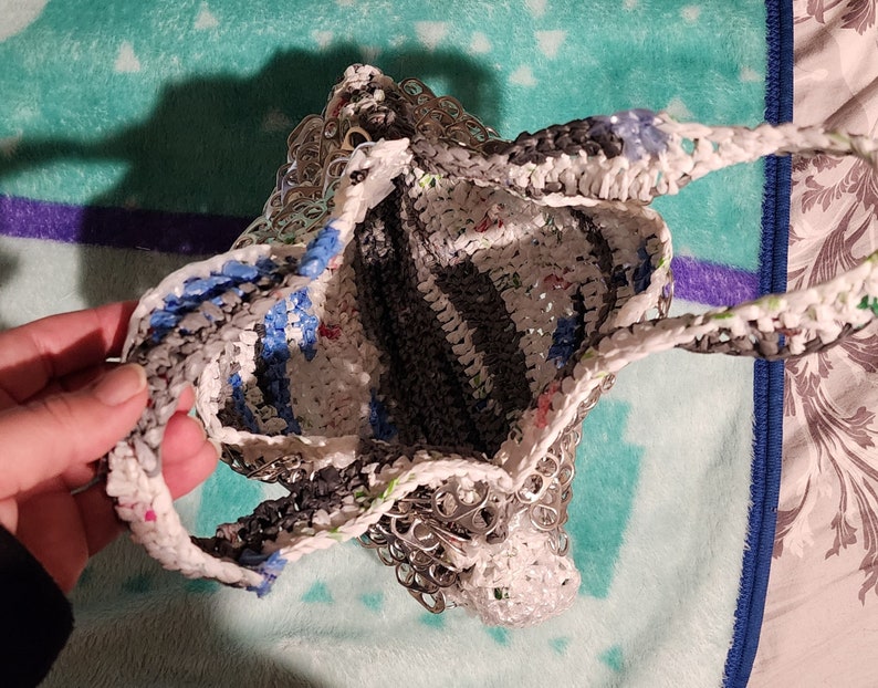 Plarn Pop Tops Handbag Crocheted - Etsy