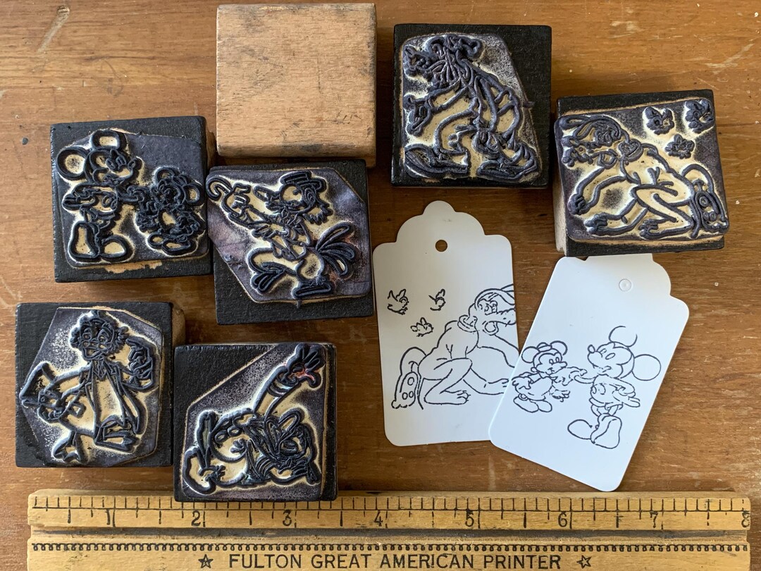 Vintage Disney Rubber Stamps Mickey Mouse Stamp Cartoon Stamps Vintage ...