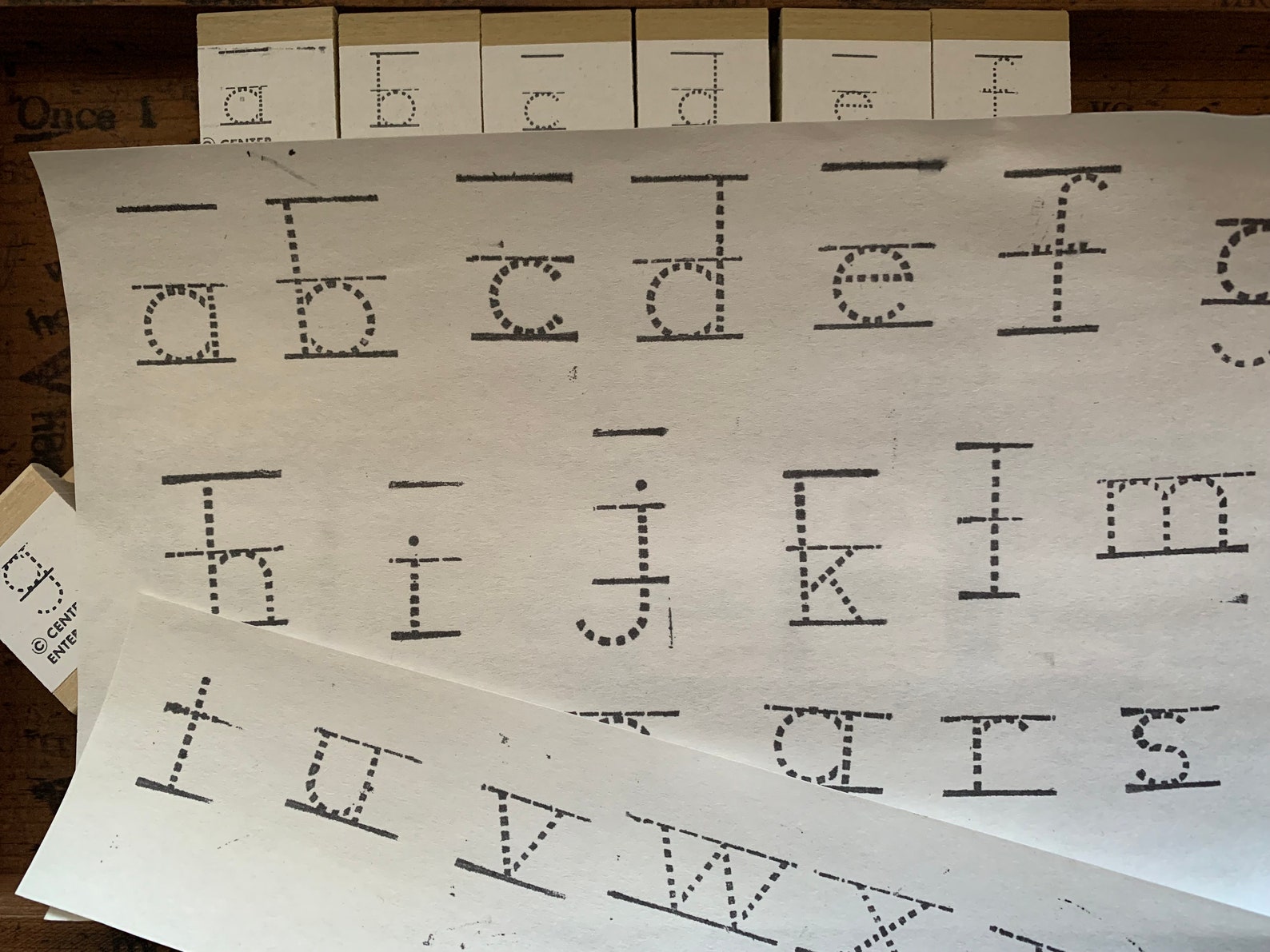 Vintage 1980's Alphabet Stamp for Teachers and Parents Vintage ABC ...