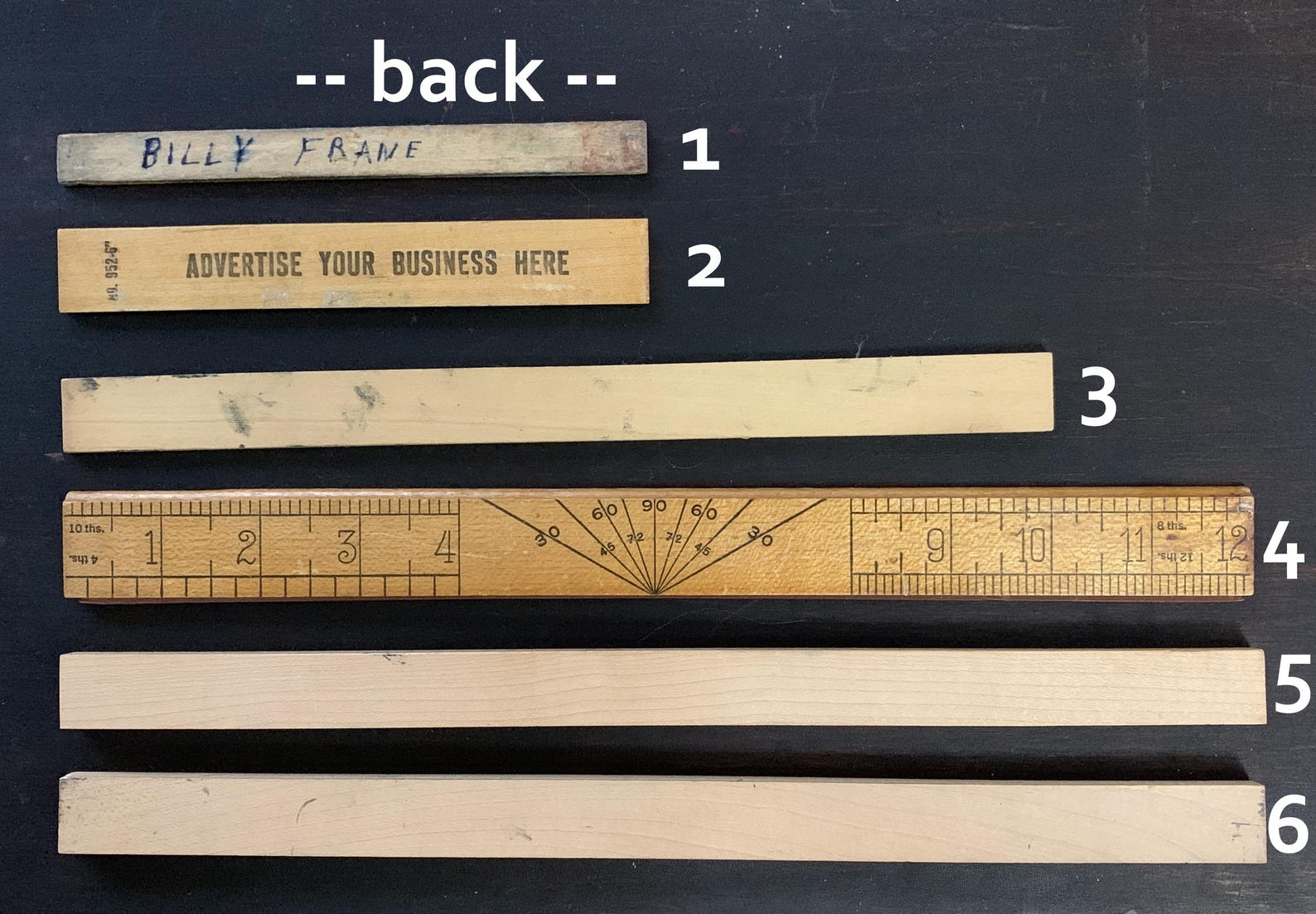 Vintage Advertising Wood Rulers Vintage Drafting Rule Vintage Wood ...