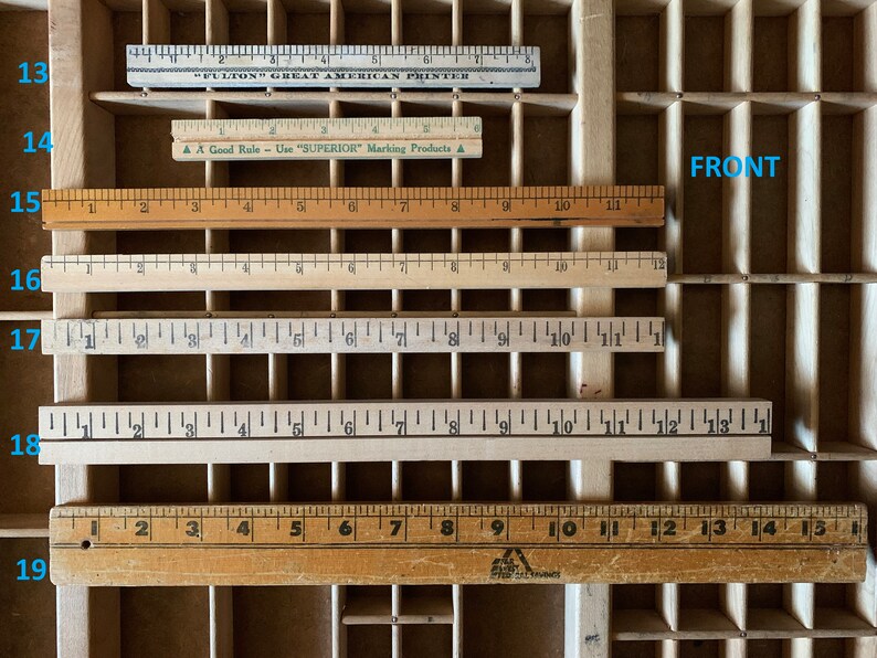 Vintage Advertising Wood Rulers Vintage Drafting Rule Vintage Wood ...