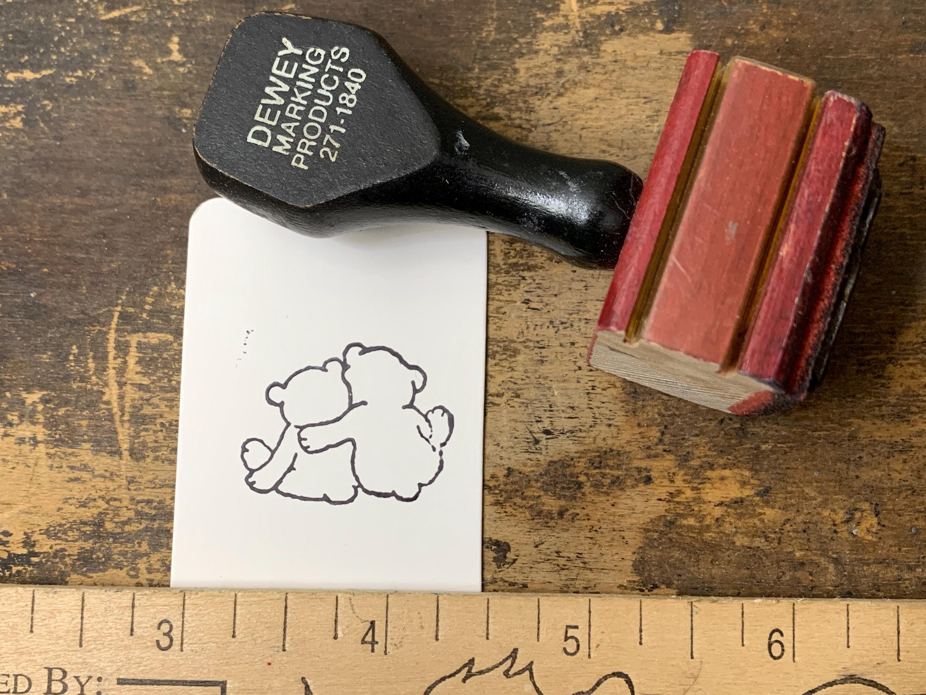 Vintage Wood Rubber Stamp Vintage Valentine Stamp for Journaling Card ...