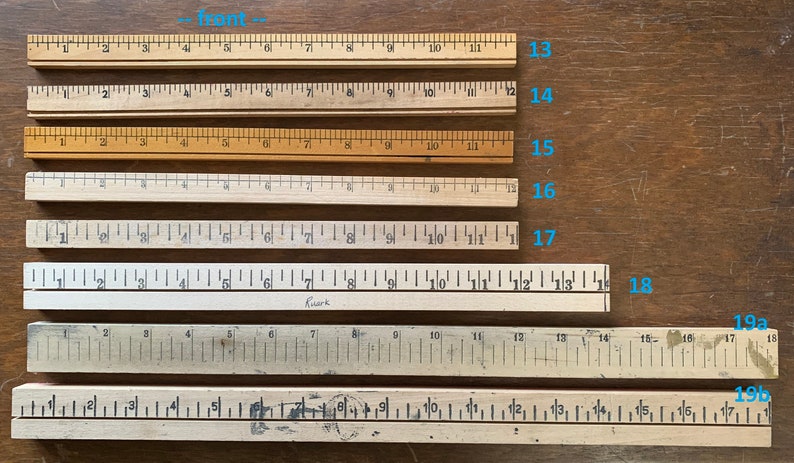 Vintage Advertising Wood Rulers Vintage Drafting Rule Vintage Wood ...