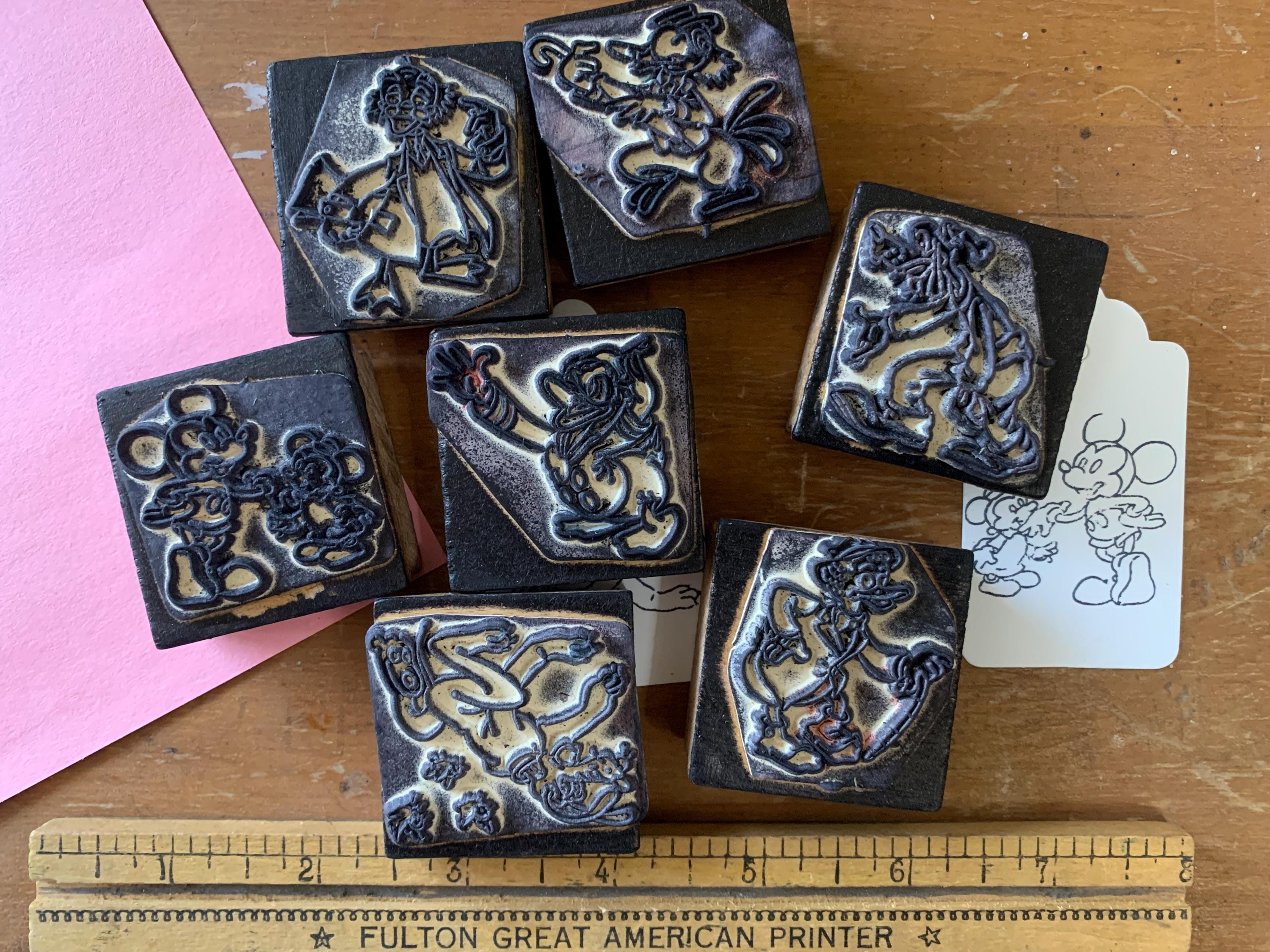 Vintage Disney Rubber Stamps Mickey Mouse Stamp Cartoon Stamps Vintage ...