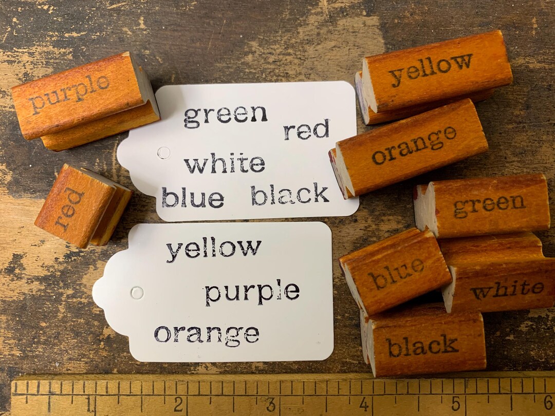 Vintage Wood Stamp ABC Lettering Stamps for Craft Scrapbooking Old ...
