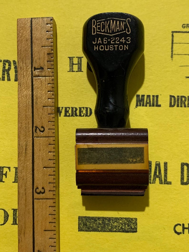Vintage Wood Stamp Vintage Advertising Stamp Store Stamp Commercial ...