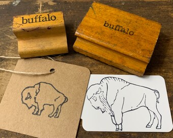 Bison Self-inking Stamp - Etsy