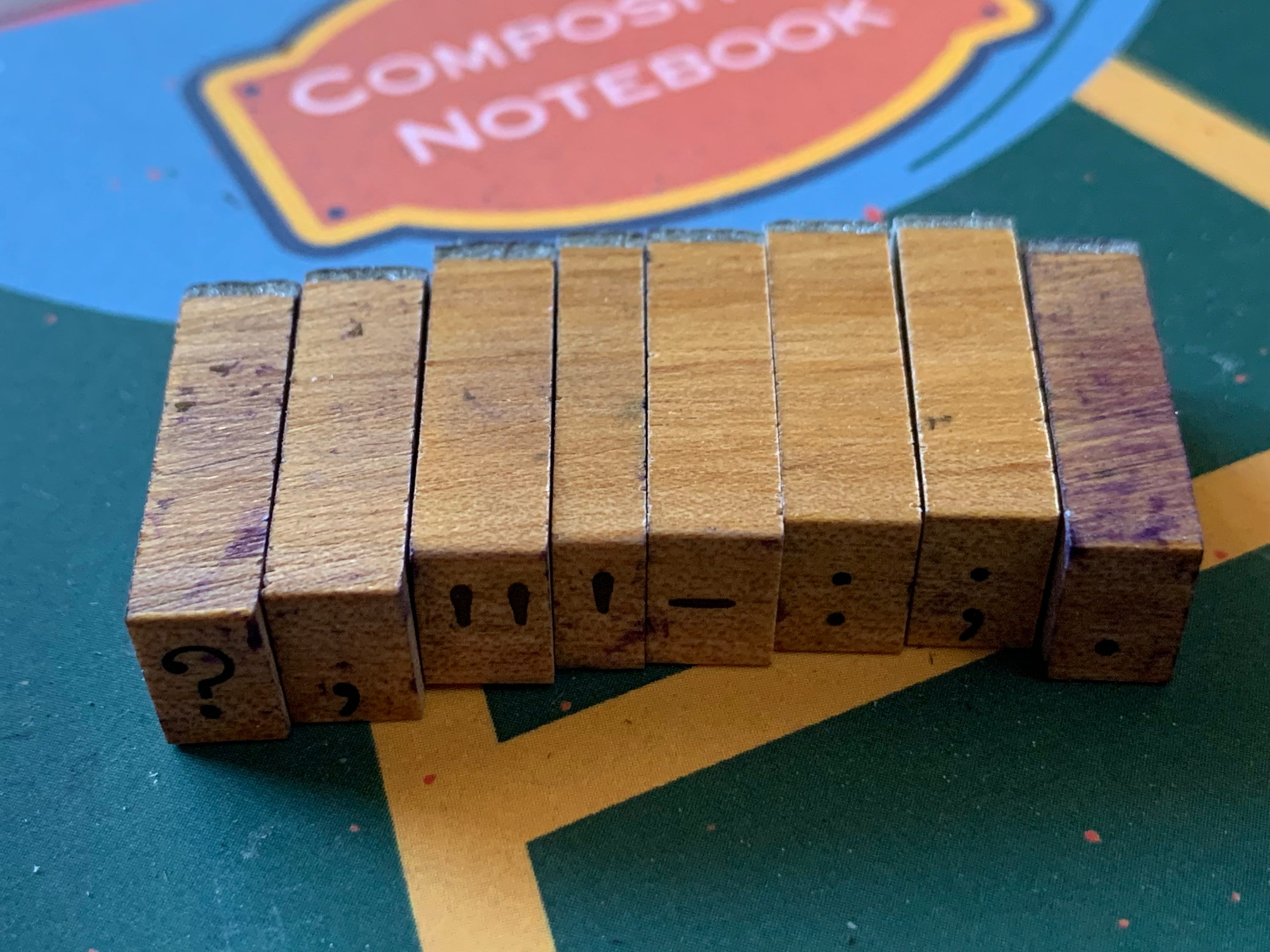 H-R Vintage Wood Stamp ABC Lettering Stamps for Craft Scrapbooking Old ...