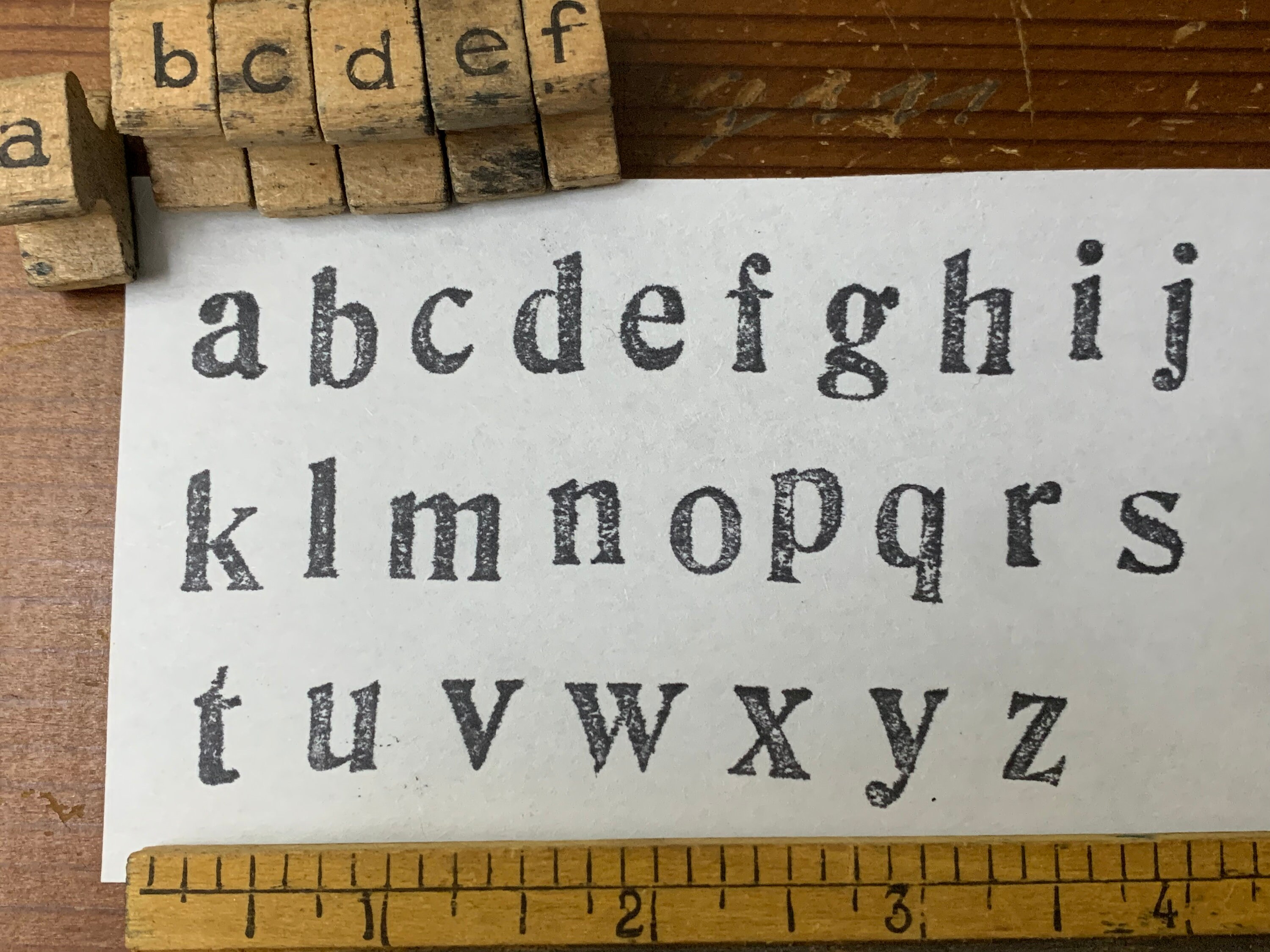 Vintage Wood Stamp Alphabet Set Stamps for Craft Scrapbooking Bullet ...