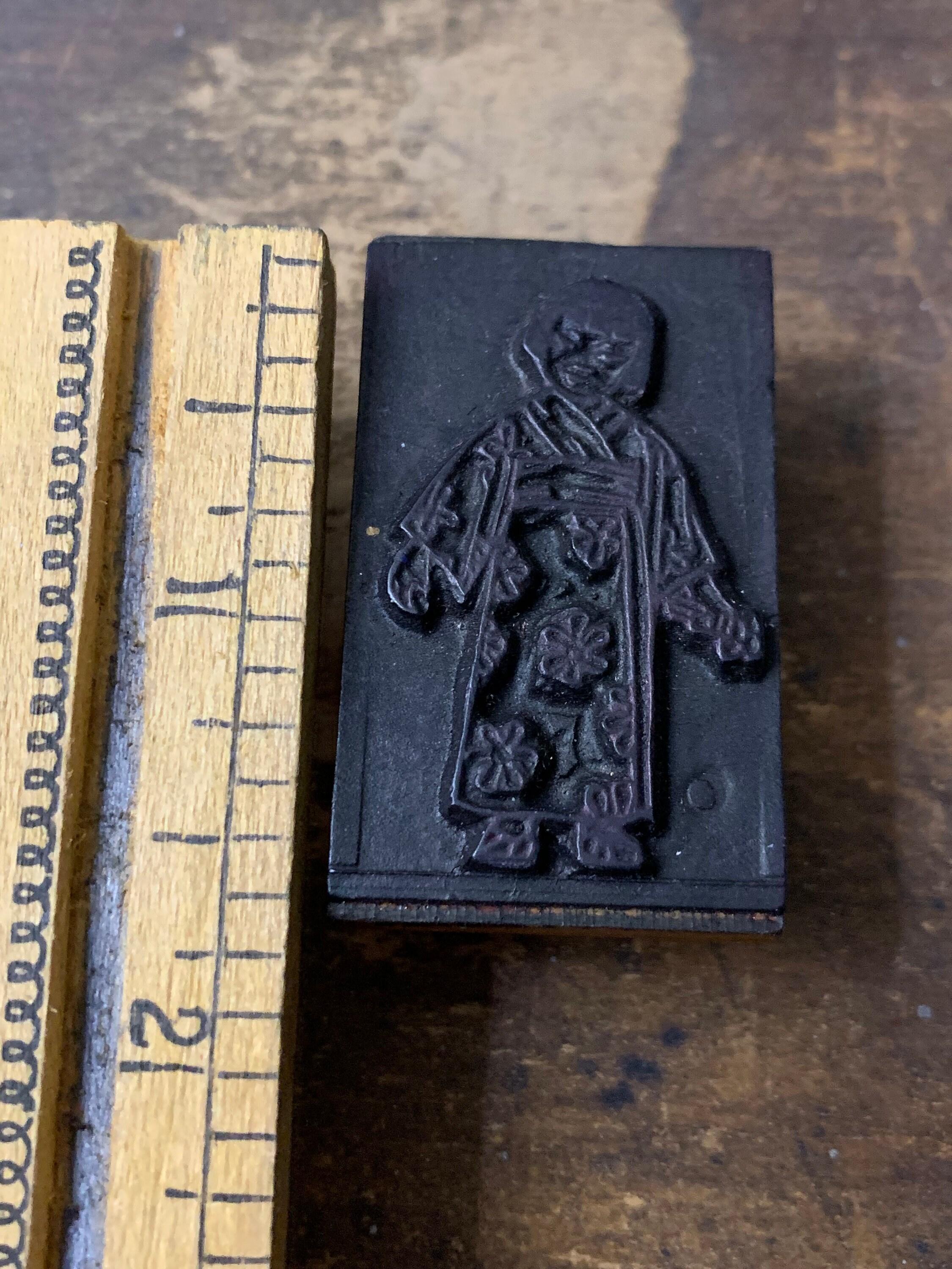 Vintage Wood Rubber Stamp People Stamp for Card Making and - Etsy