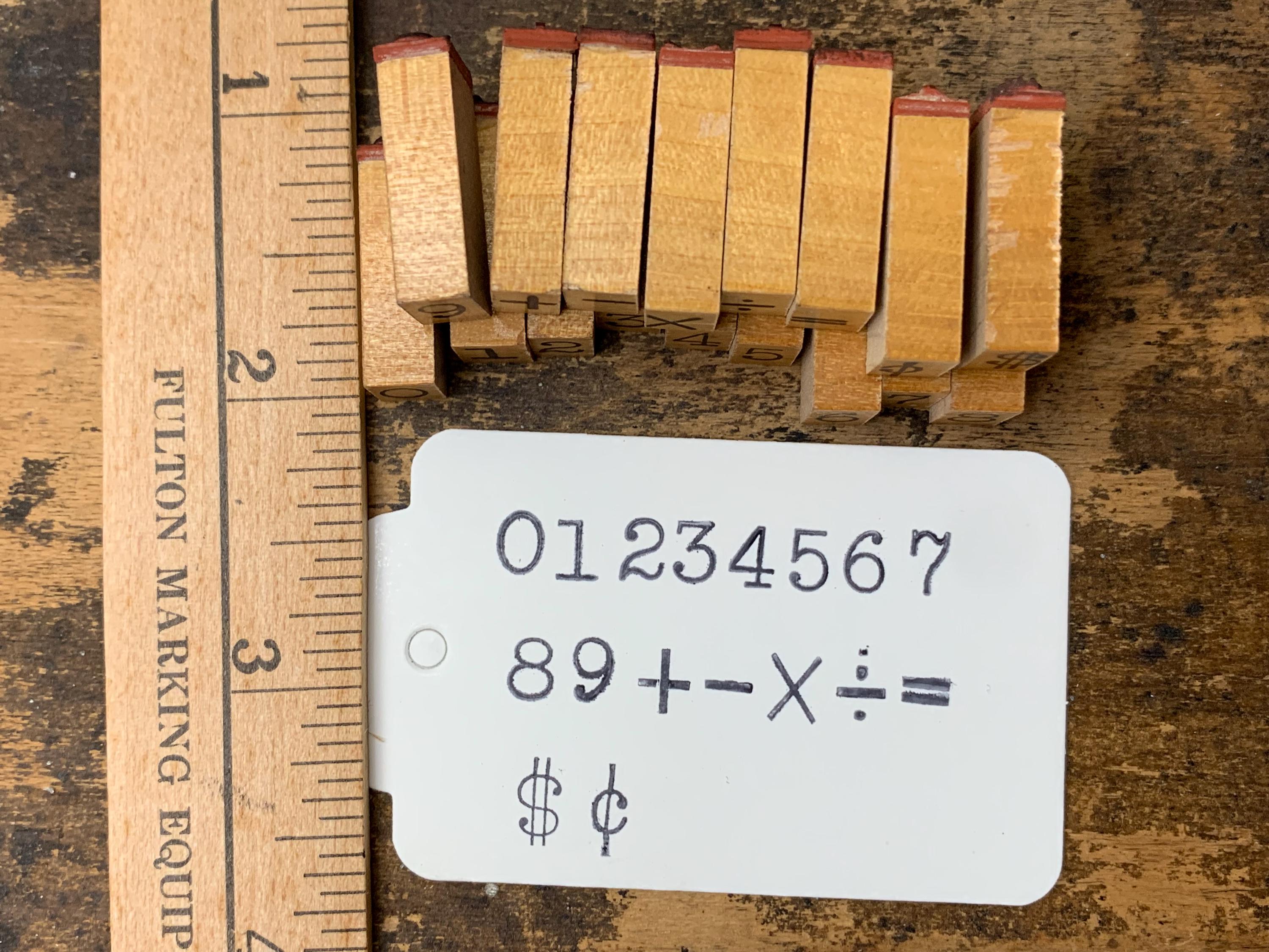 Vintage Math Wood Stamp Math Symbol Stamps for Homeschool Dollar Sign ...