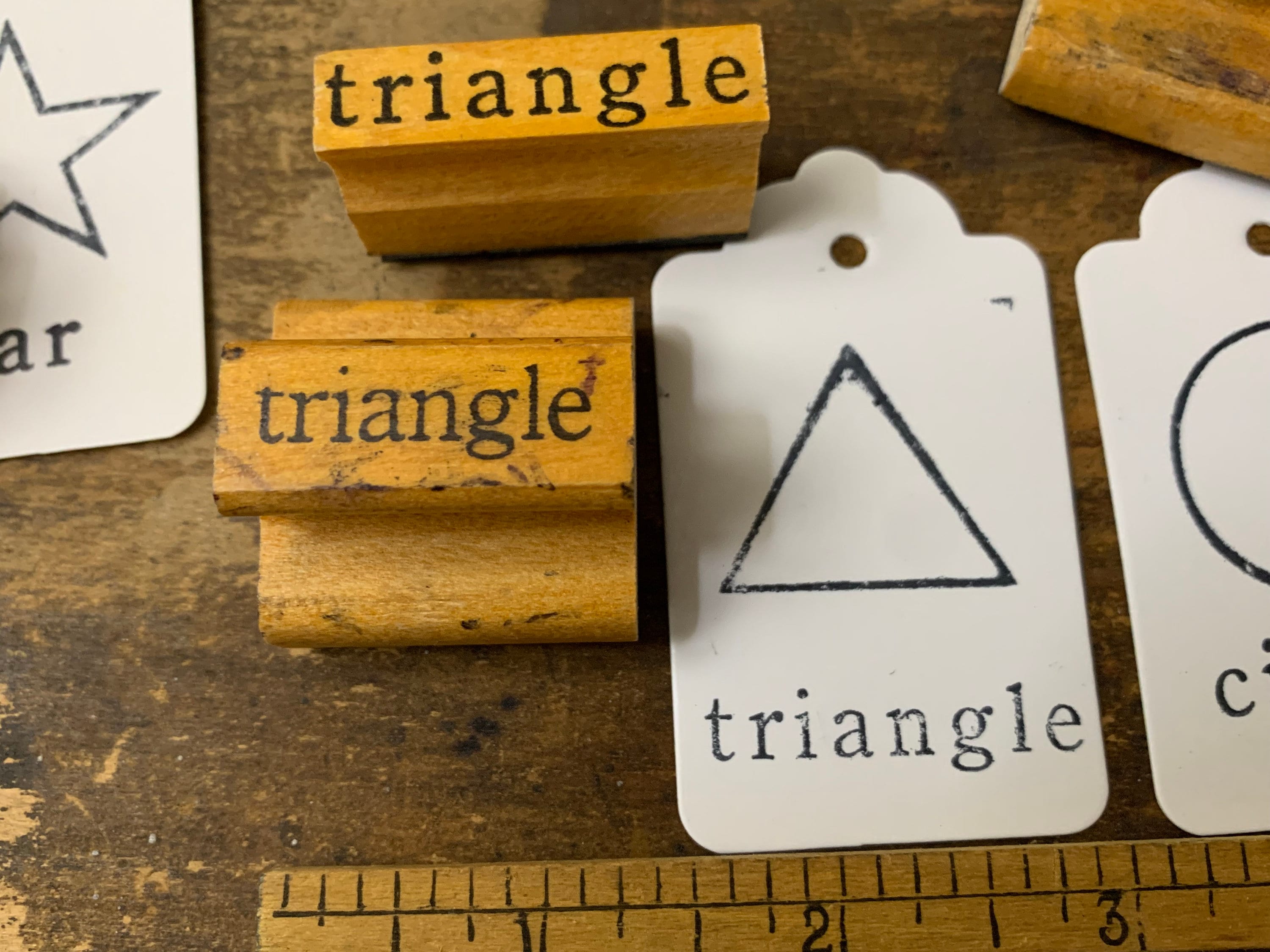 Vintage Wood Rubber Stamp Vintage Shape Stamp Vintage Square - Etsy