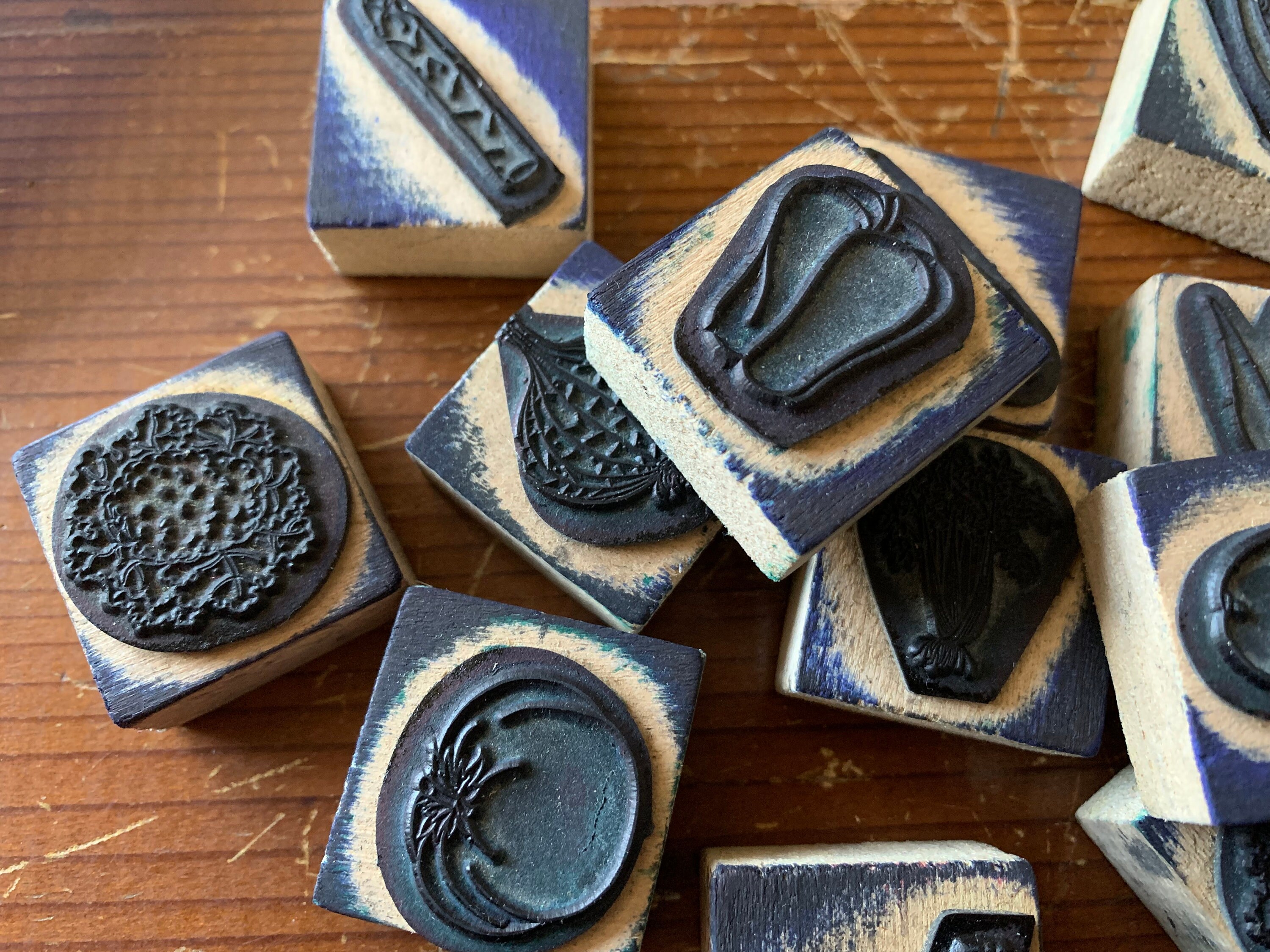 Vintage Wood Rubber Stamp Wood Vegetable Stamp for Crafting Gift Card ...