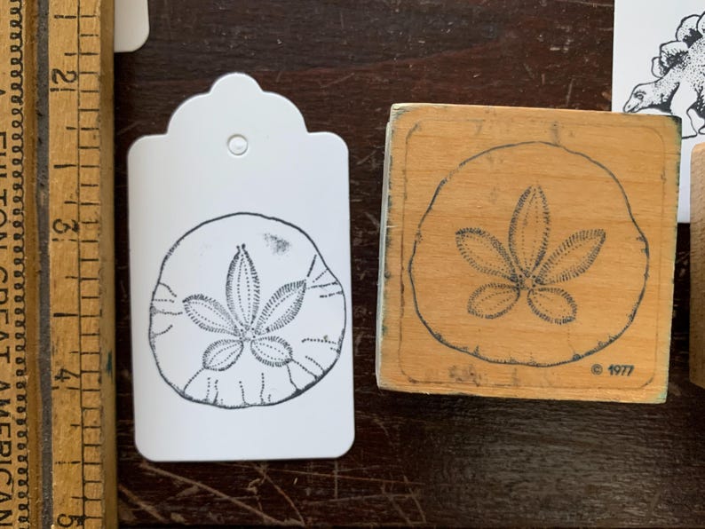 Vintage Farm Animal Stamp Wood Handled Rubber Stamp for Crafting Card ...