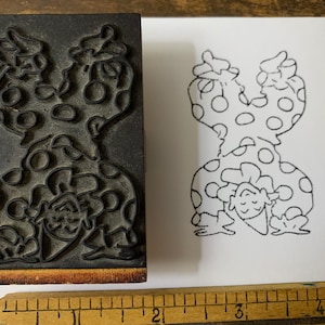 Vintage Circus Stamp Wood Handled Rubber Stamp for Crafting Card Making ...