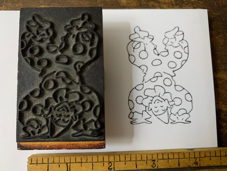 Vintage Circus Stamp Wood Handled Rubber Stamp for Crafting Card Making ...