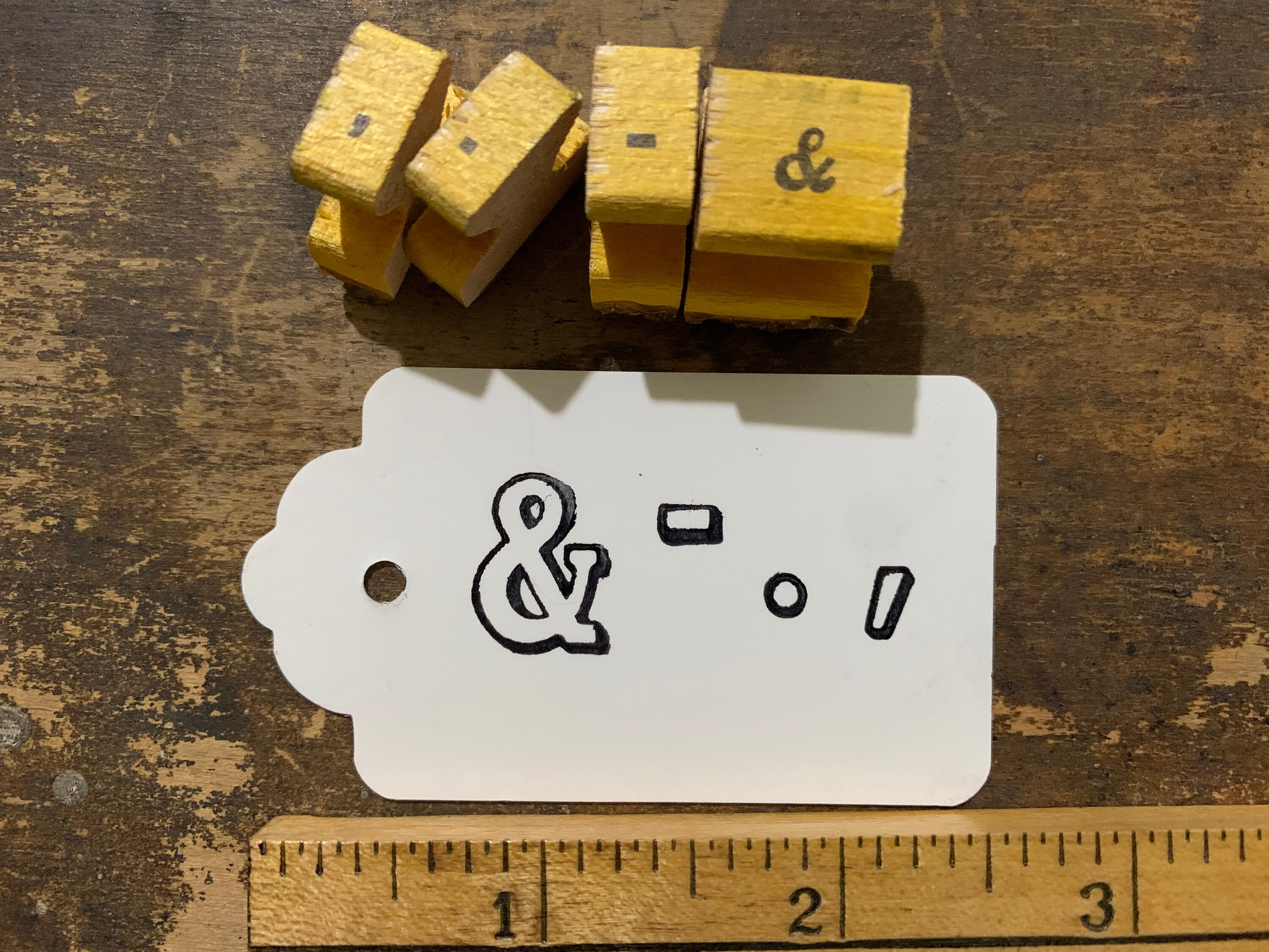 Vintage Wood Stamp Alphabet Set ABC Number Lettering Stamps for Craft ...
