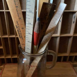 Vintage Advertising Wood Rulers Vintage Drafting Rule Vintage Wood ...