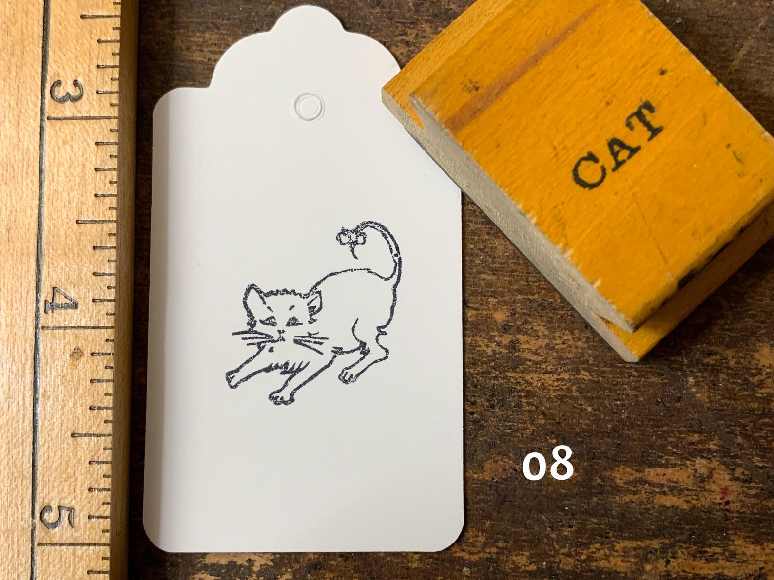 Vintage Cat Rubber Wood Stamp Vintage Cute Kitties Vintage Animal Stamp ...