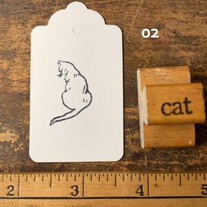 Vintage Cat Rubber Wood Stamp Vintage Cute Kitties Vintage Animal Stamp ...