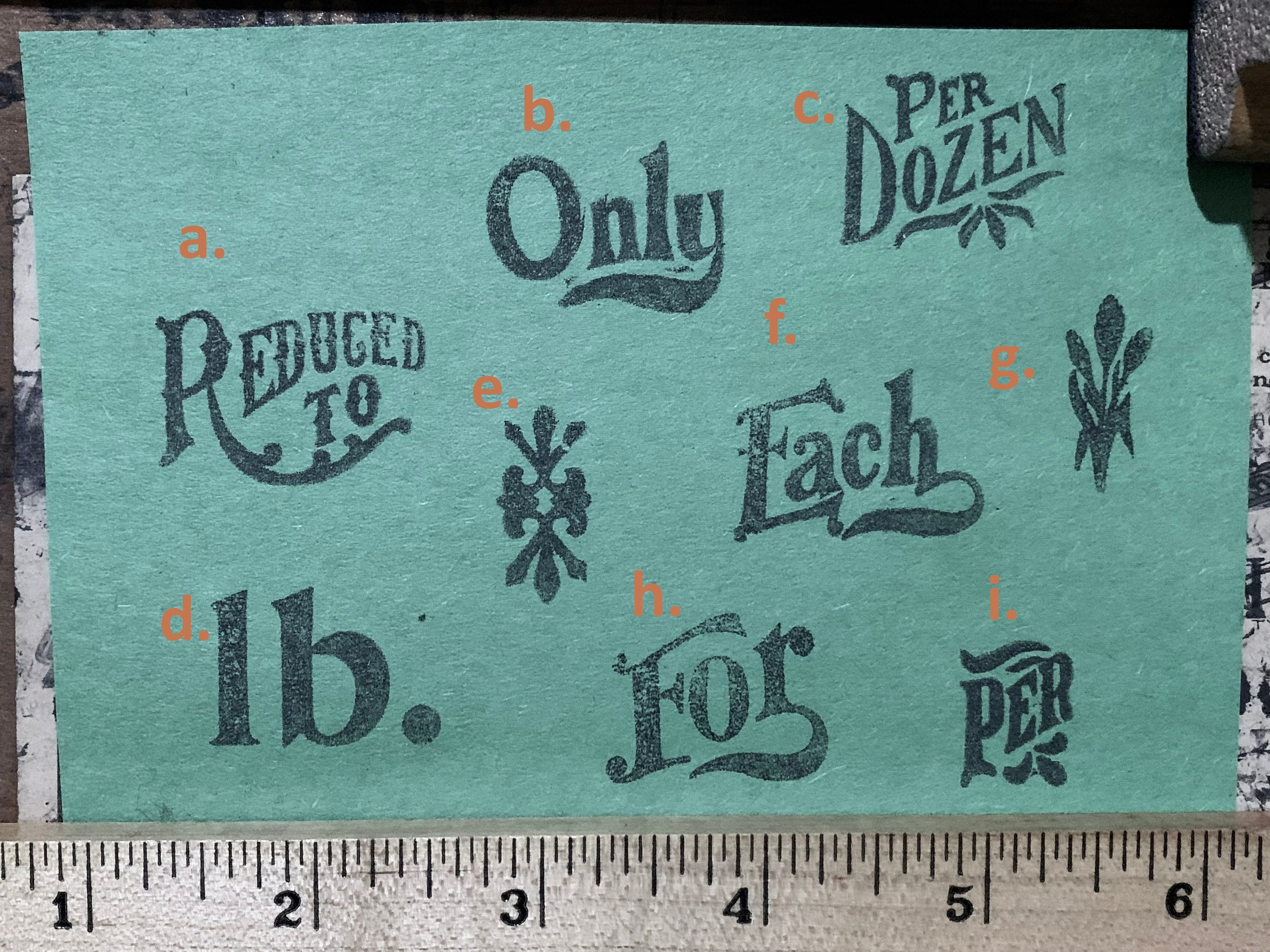 Vintage Wood Stamp Pointing Finger Flower Only Symbols Stamps for Craft ...