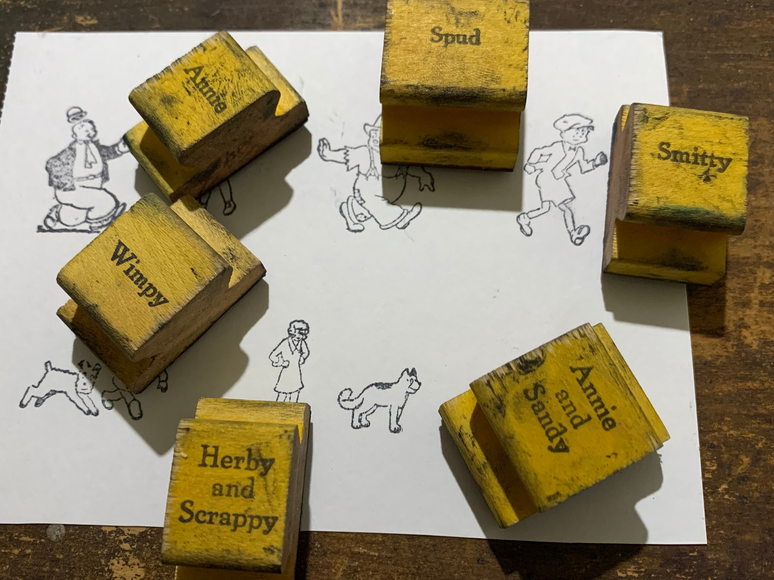 Vintage Rubber Stamps Vintage Perry Winkle Comic Strip Stamps Vintage ...