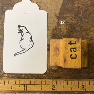 Vintage Cat Rubber Wood Stamp Vintage Cute Kitties Vintage Animal Stamp ...
