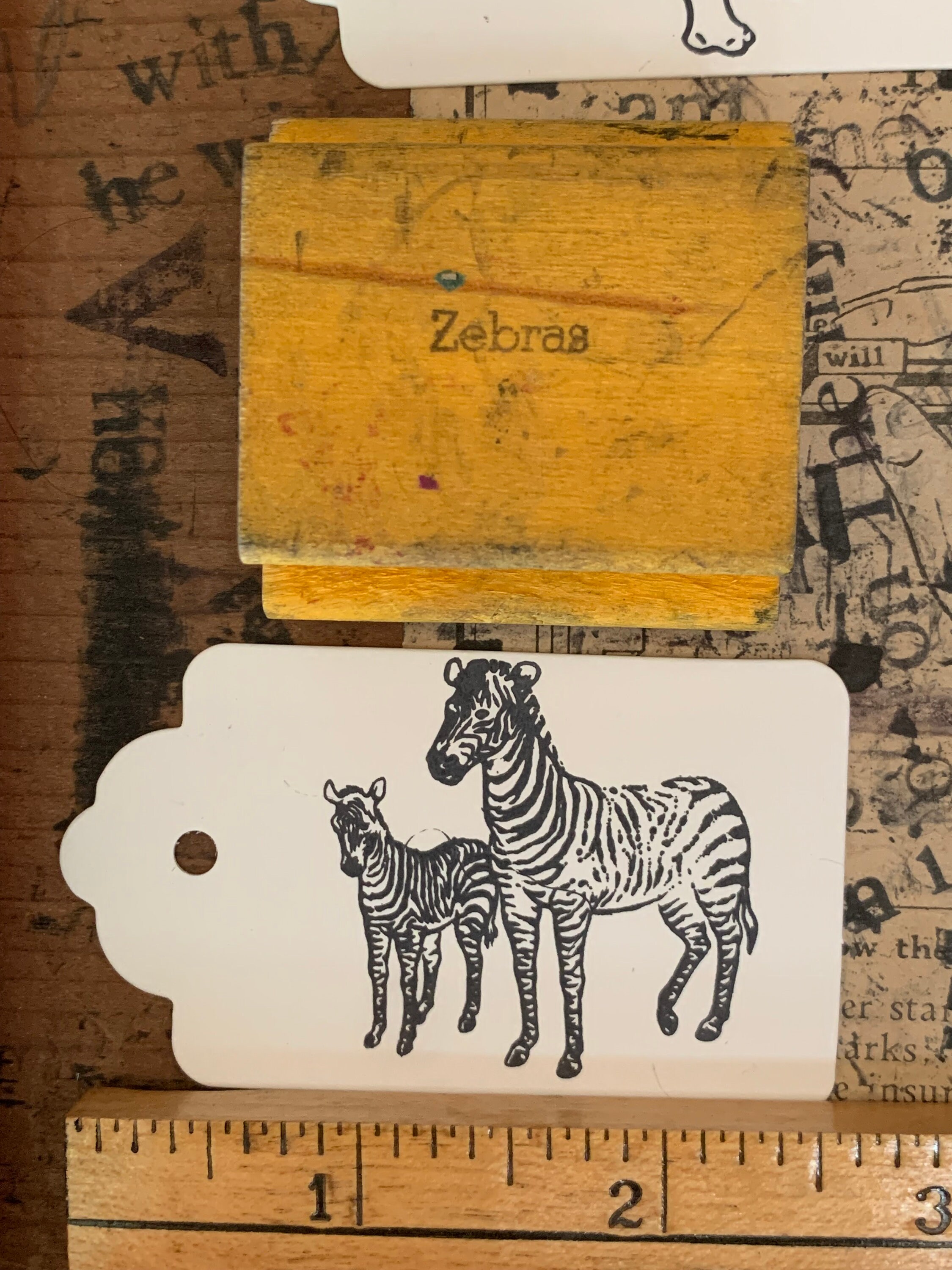 Vintage Circus Theme Stamp Wood Rubber Stamp for Crafting Card Making ...