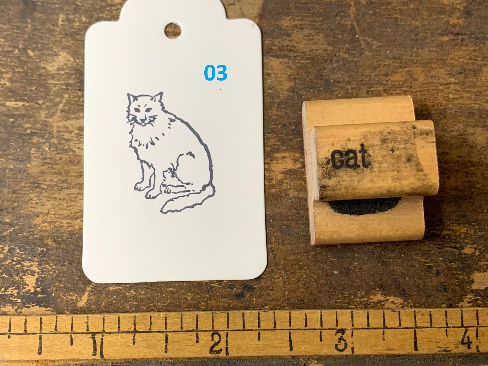 Vintage Cat Rubber Wood Stamp Vintage Cute Kitties Vintage Animal Stamp ...