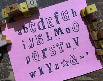 Vintage Wood Stamp Number Wood Stamp Number Lettering Stamps for ...