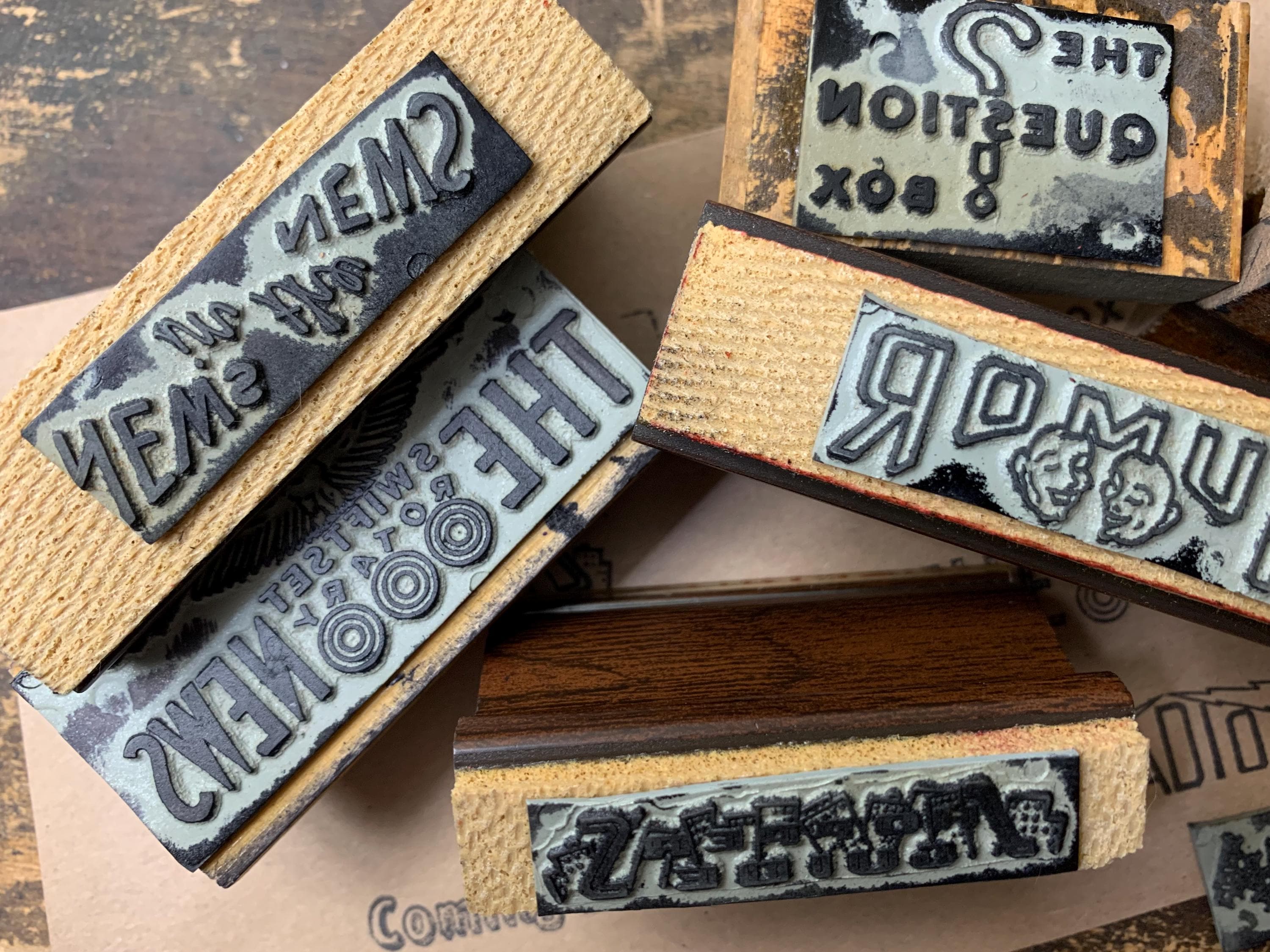 Vintage Rubber Stamp Cartoon Word Stamp Vintage Slang Stamps for ...
