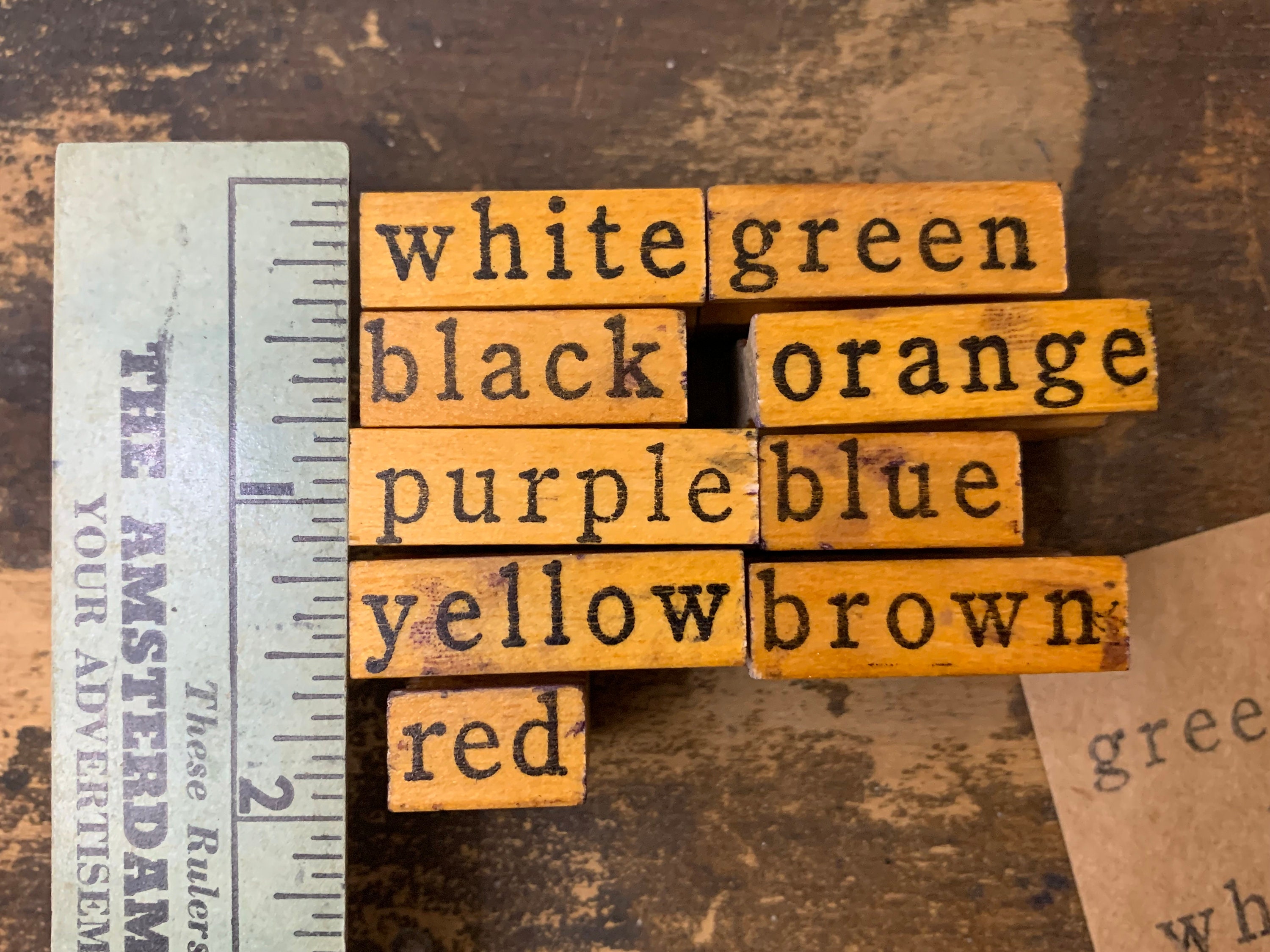 Vintage Wood Rubber Stamps for Bullet Journal Stamps for Planner ...