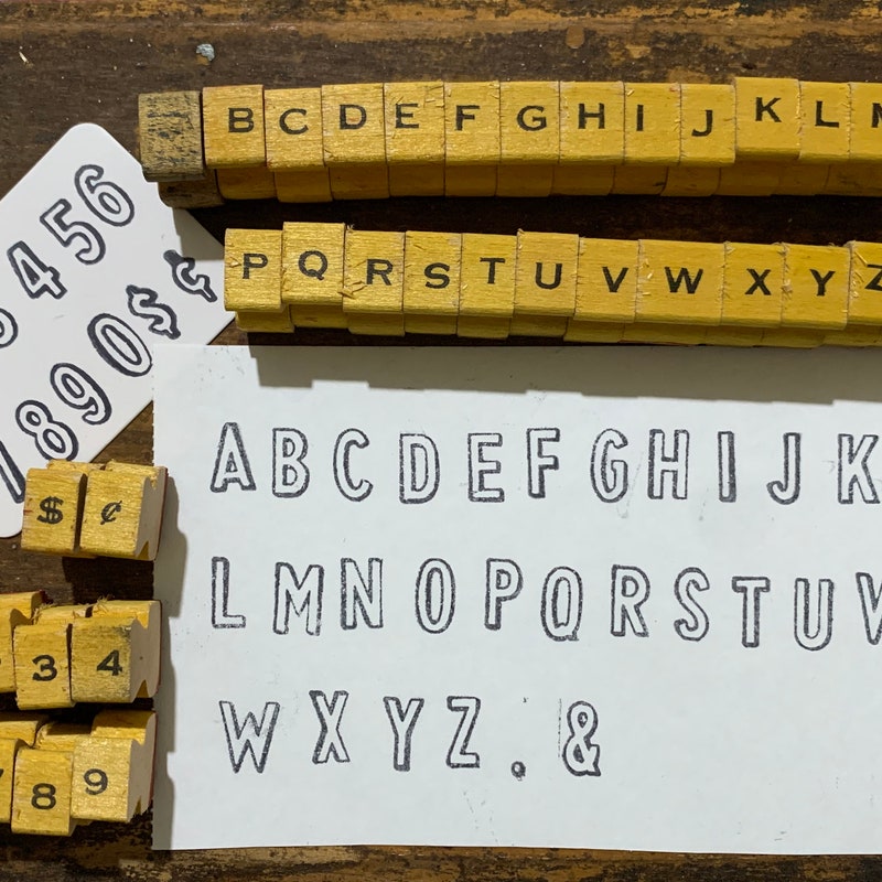 Wooden Alphabet Stamps - Etsy
