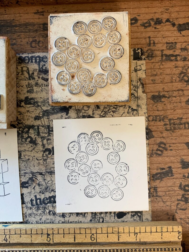 Vintage Children Stamp for Homeschooling Wood Handled Rubber Stamp ...