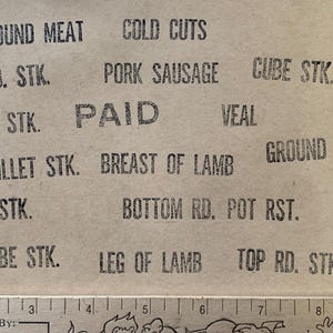 Vintage Wood Stamp Vintage Advertising Stamp Store Stamp Commercial ...