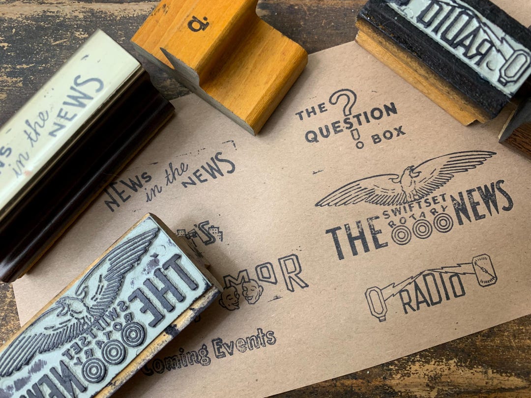 Vintage Rubber Stamp Cartoon Word Stamp Vintage Slang Stamps for ...