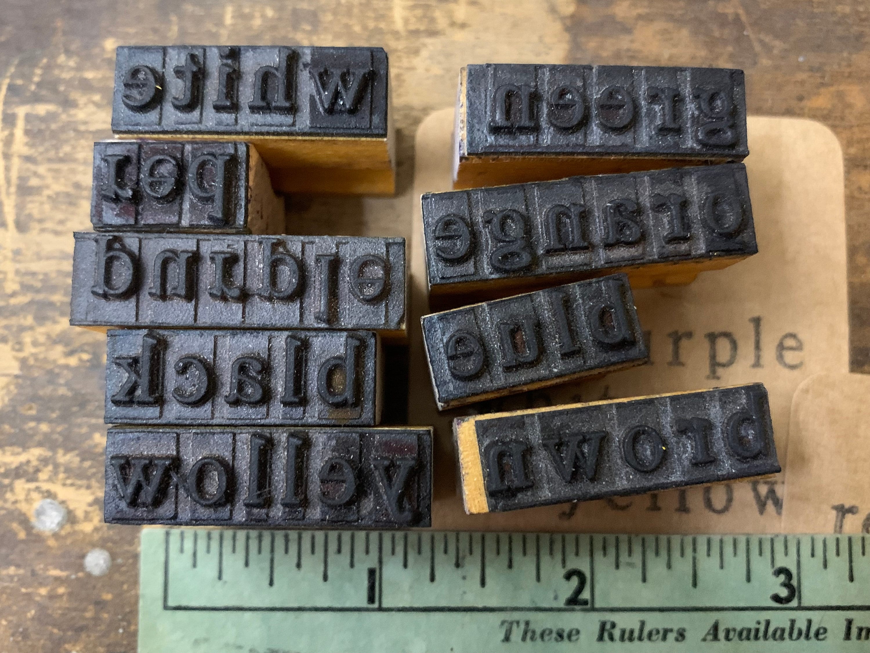 Vintage Wood Rubber Stamps for Bullet Journal Stamps for Planner ...