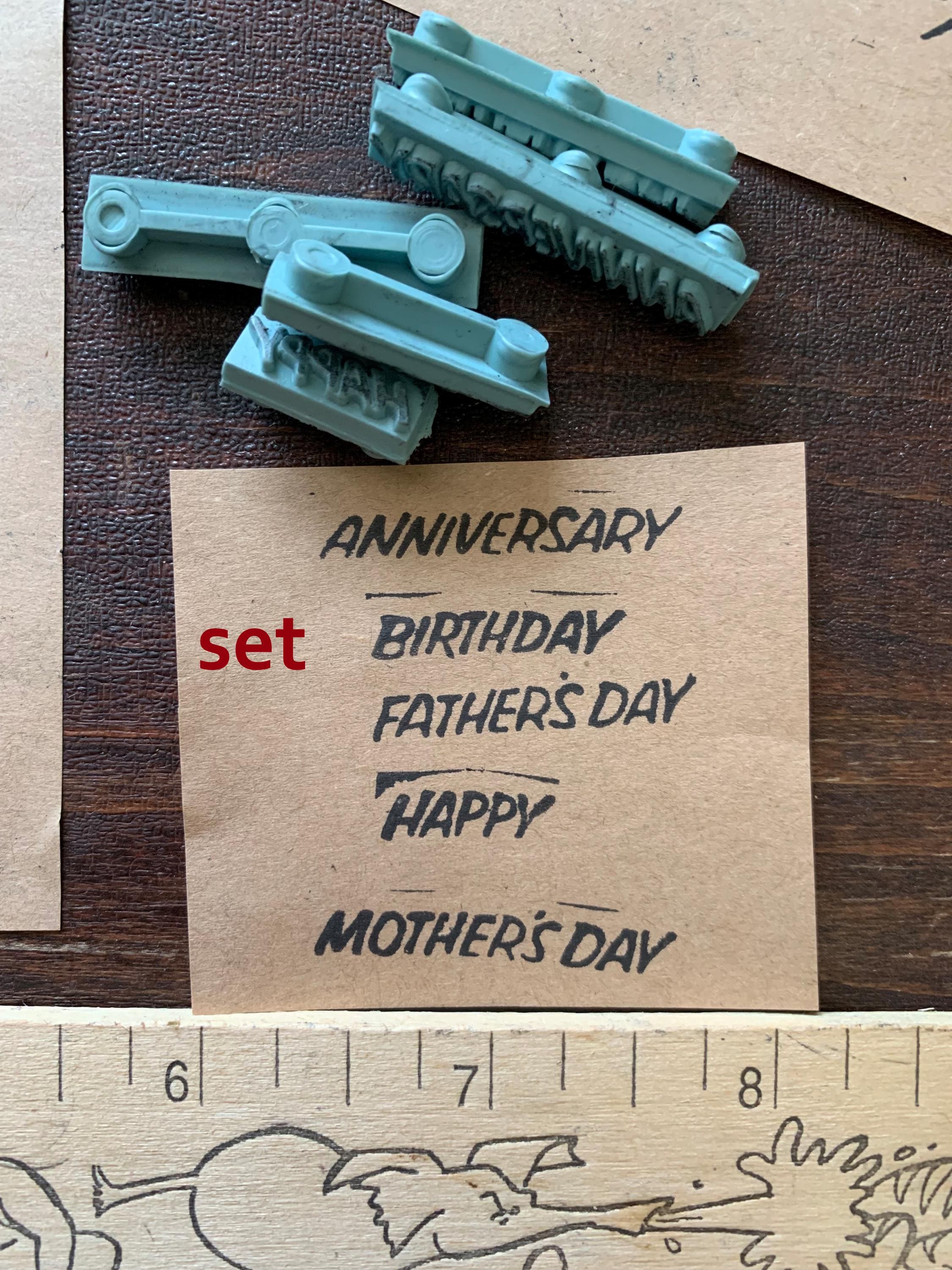 Vintage Rubber Stamp Cartoon Word Stamp Vintage Slang Stamps for ...