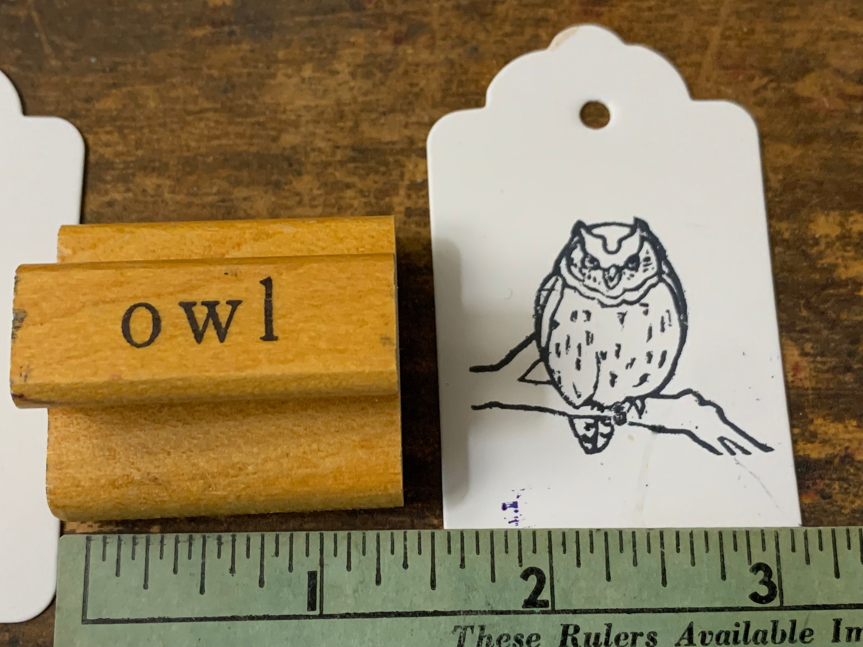 Vintage Owl Wood Stamp for Planner Bird Stamping Tool Vintage - Etsy