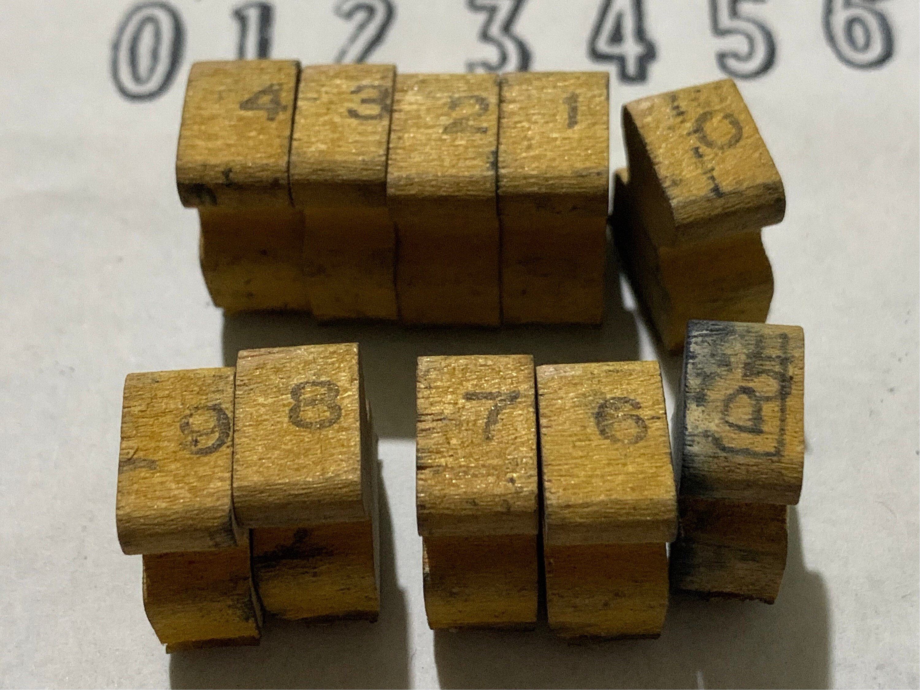 Vintage Wood Stamp Alphabet Set ABC Number Lettering Stamps - Etsy