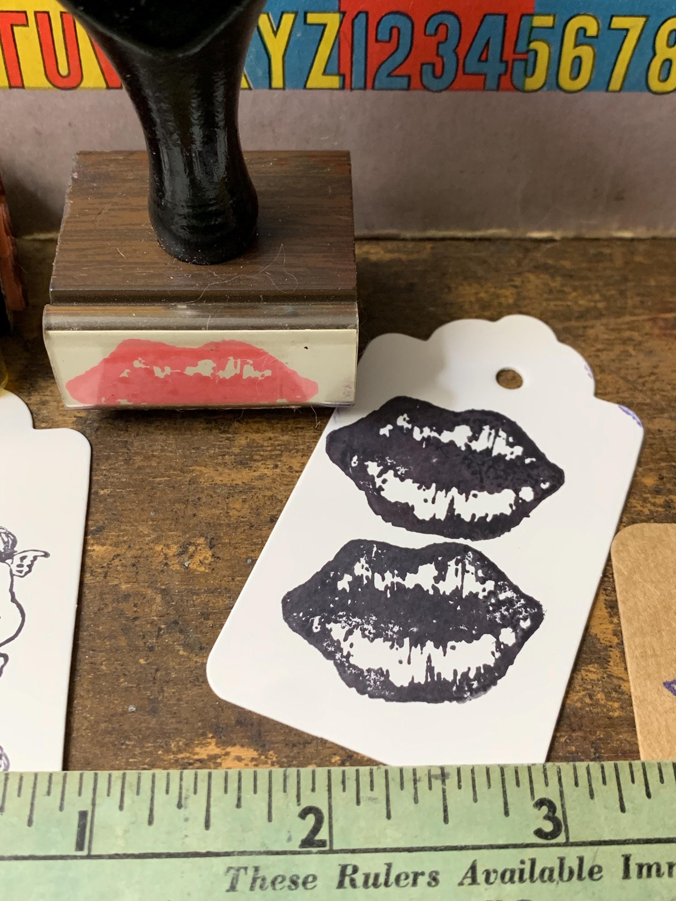 Vintage Wood Rubber Stamp Vintage Valentine Stamp for Journaling Card ...